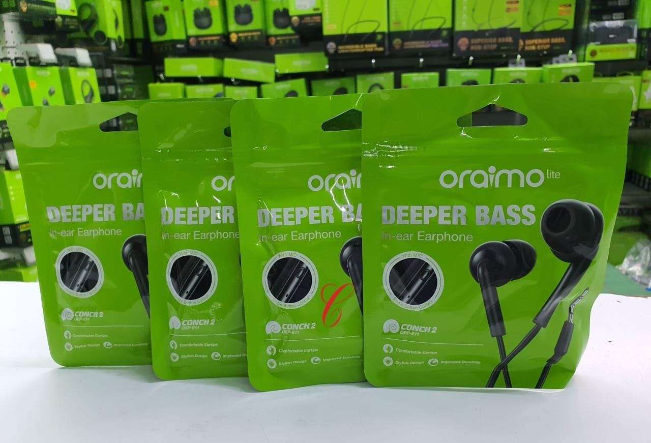 Oraimo OEP-E11 Earphones - Premium Sound at HIMA STORES